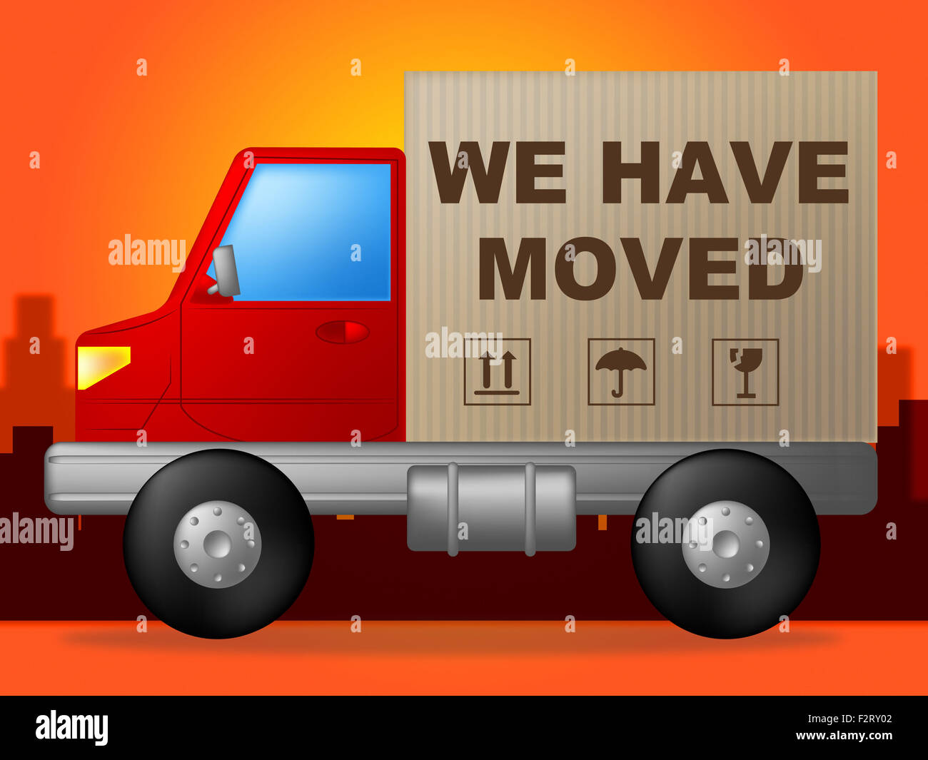 House moved by truck hi-res stock photography and images - Alamy