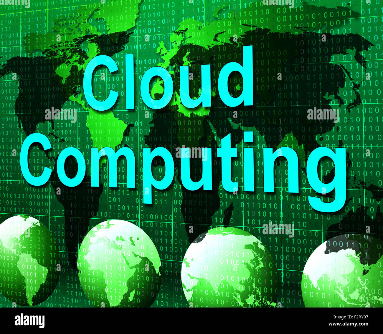 Cloud Computing Indicating Network Server And Infrastructure Stock ...