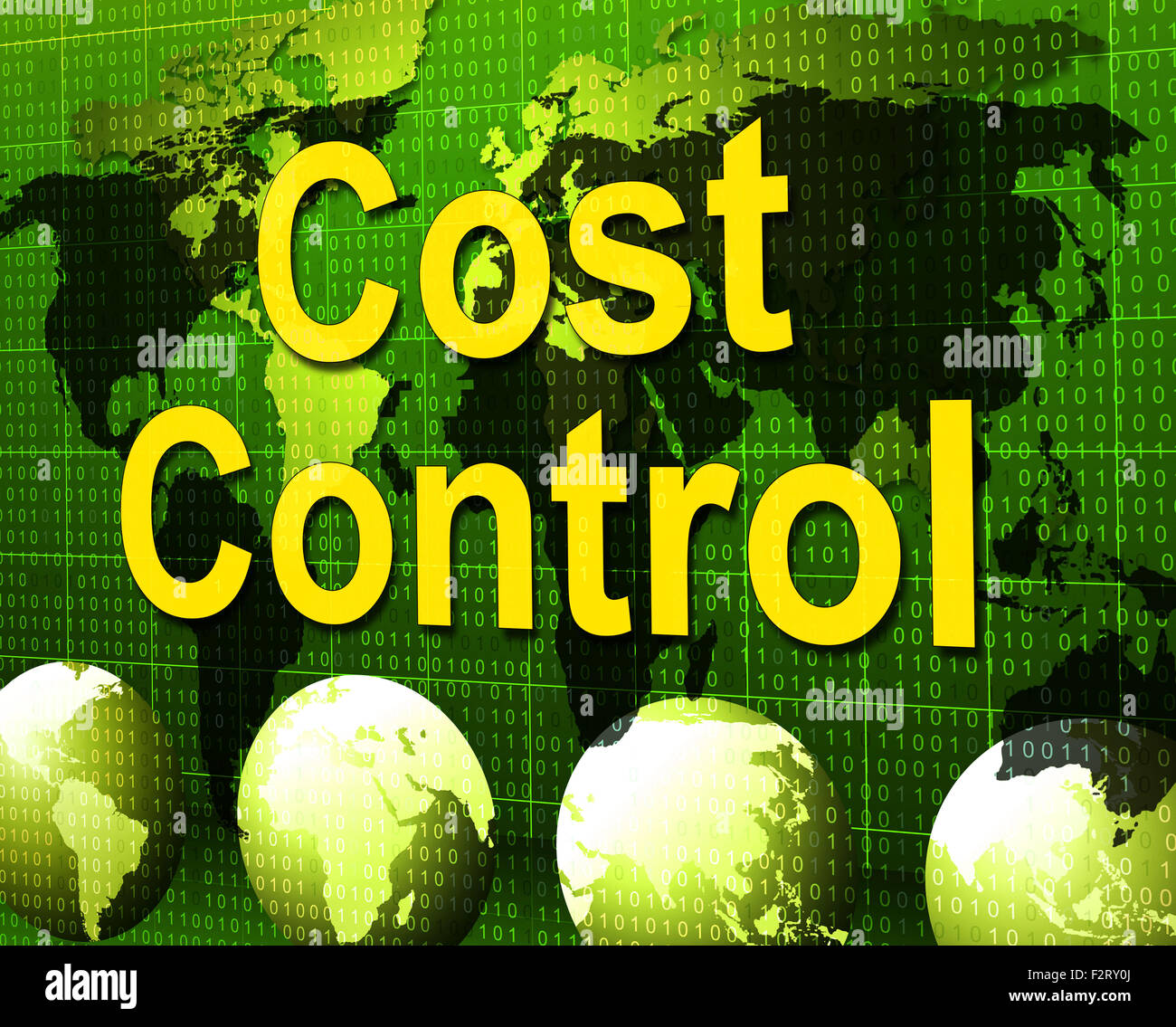 Cost Control Showing Accounts Costs And Balance Stock Photo - Alamy