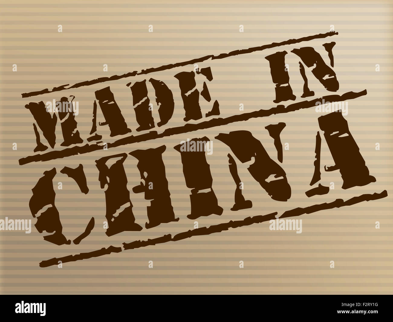 Made In China Showing Import Chinese And Export Stock Photo - Alamy