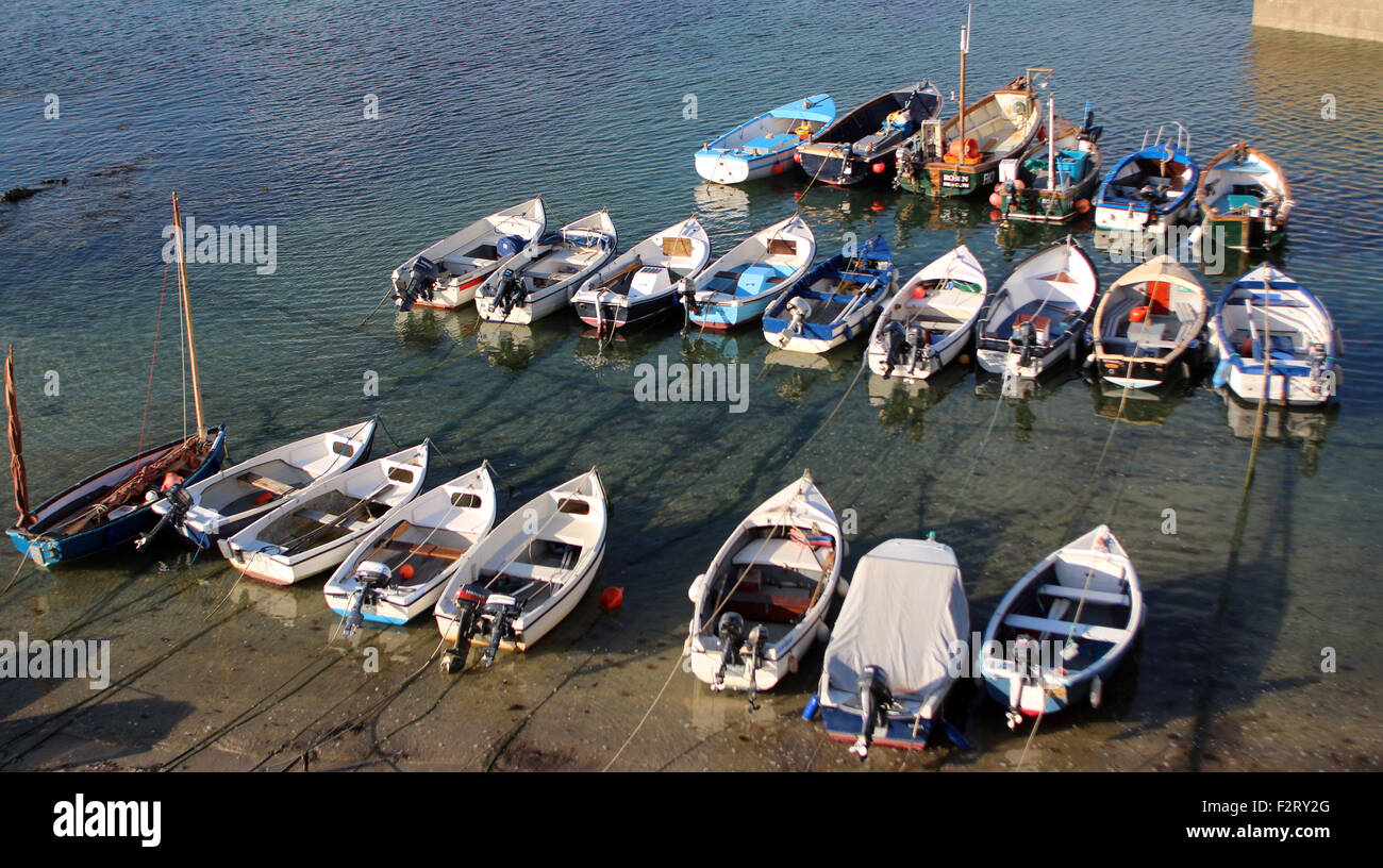 Harbor Boats Moored Stock Photo - Alamy