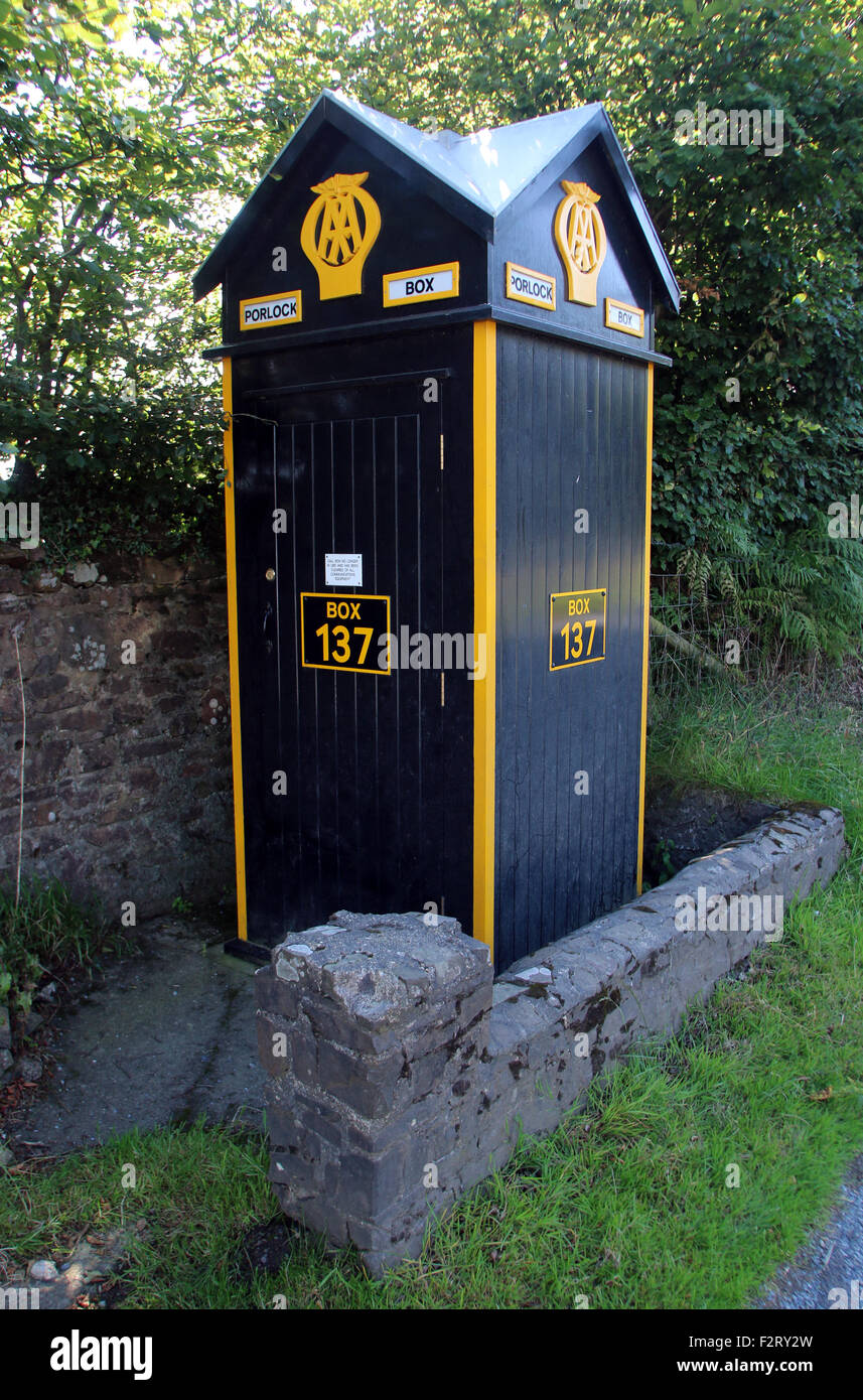 Aa Box Porlock Hill Box High Resolution Stock Photography and Images ...