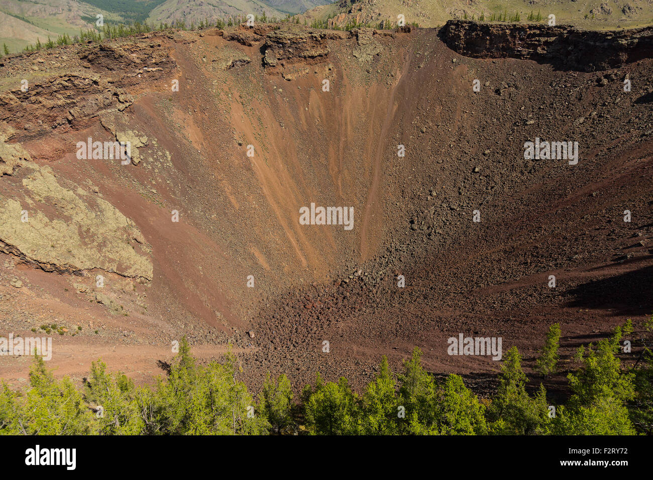 Togoo Uul Dead Volcano in Mongolia Stock Photo - Alamy