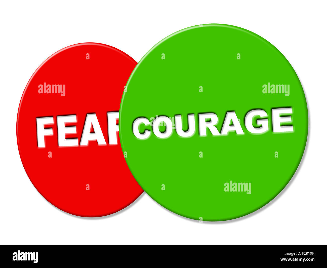 Courage sign Cut Out Stock Images & Pictures - Alamy