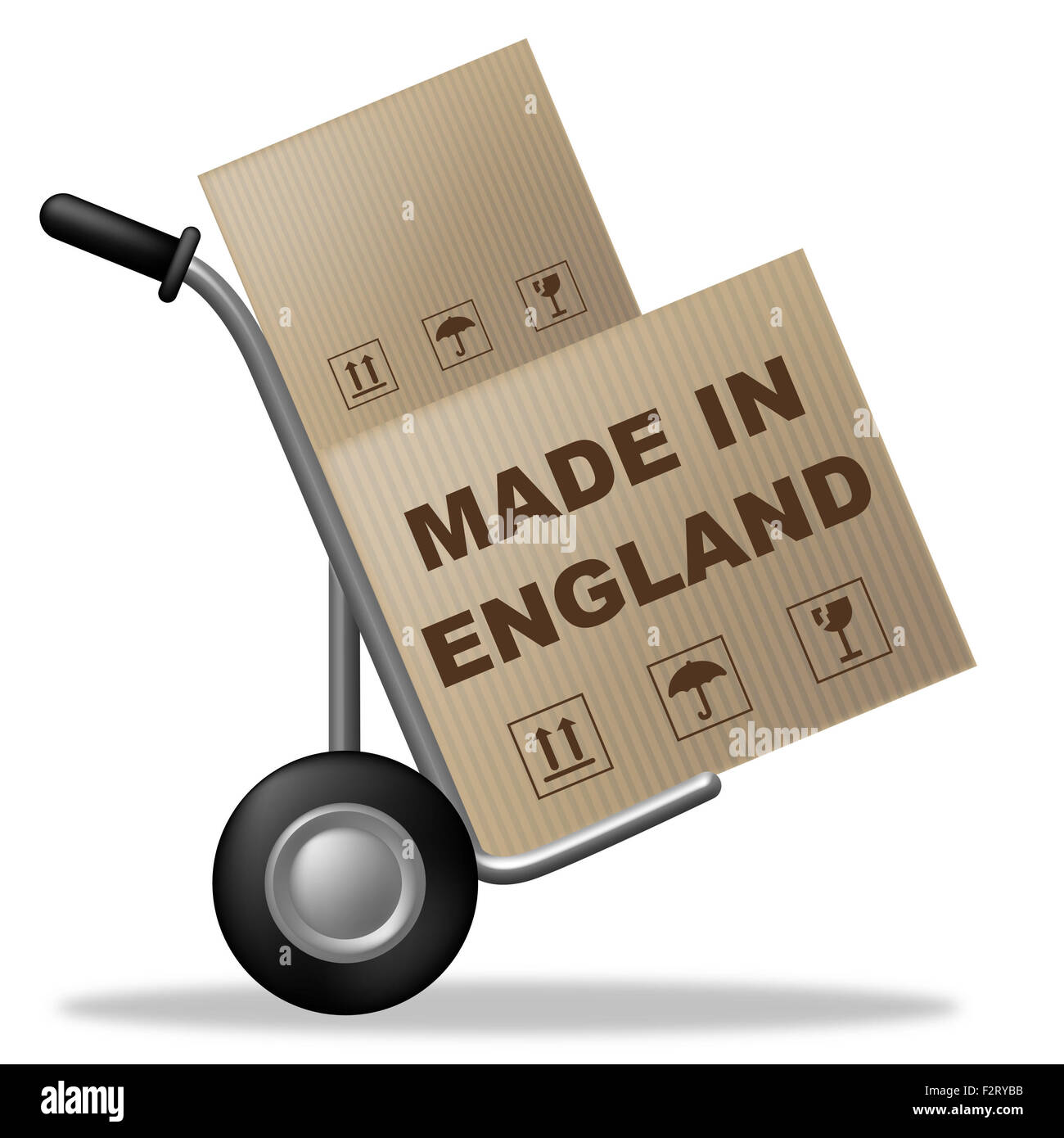 Made In England Indicating United Kingdom And Packaging Stock Photo - Alamy
