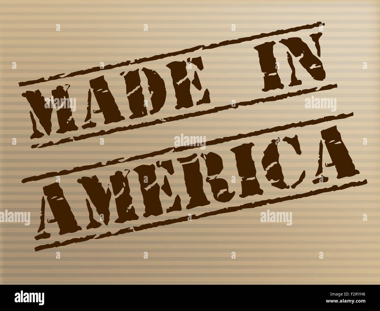 Made In America Indicating The United States And Usa Stock Photo - Alamy