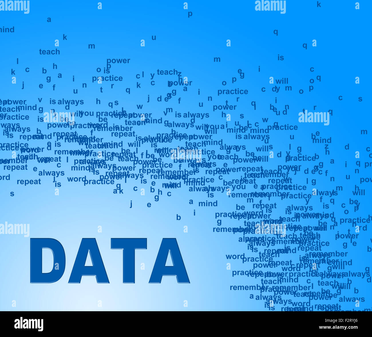 Data Words Showing Answer Information And Support Stock Photo - Alamy