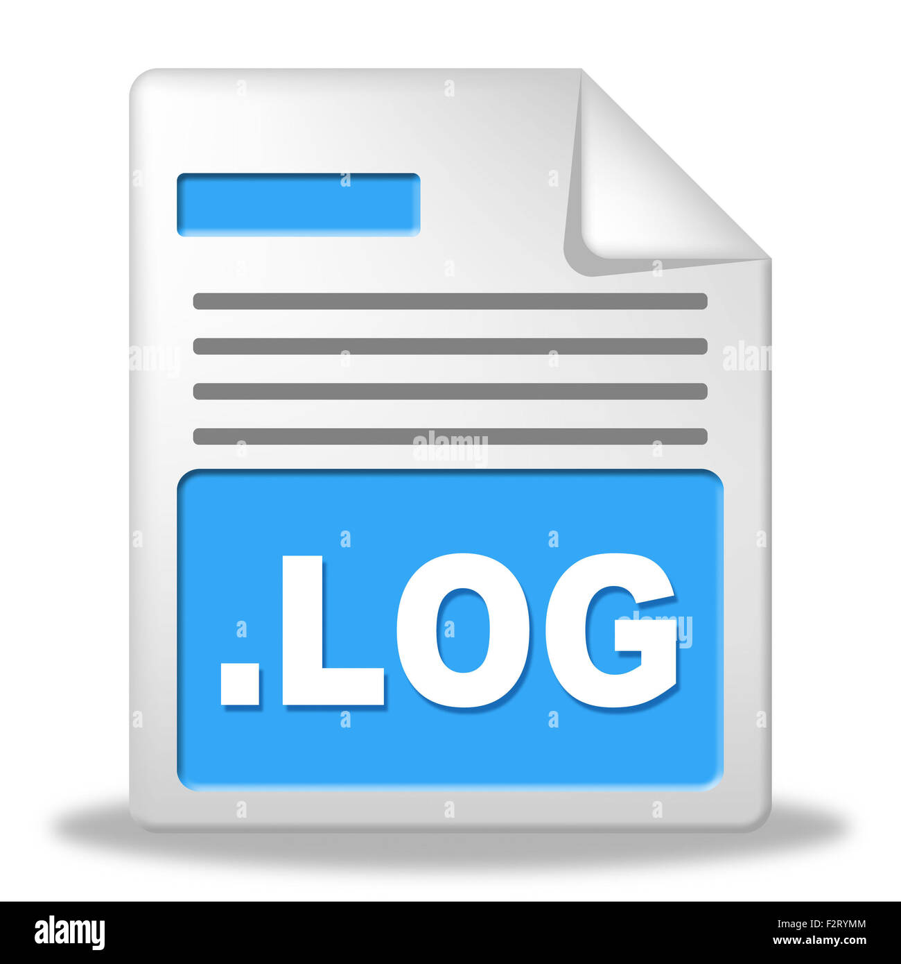 Log File Showing Journal Business And Folders Stock Photo - Alamy