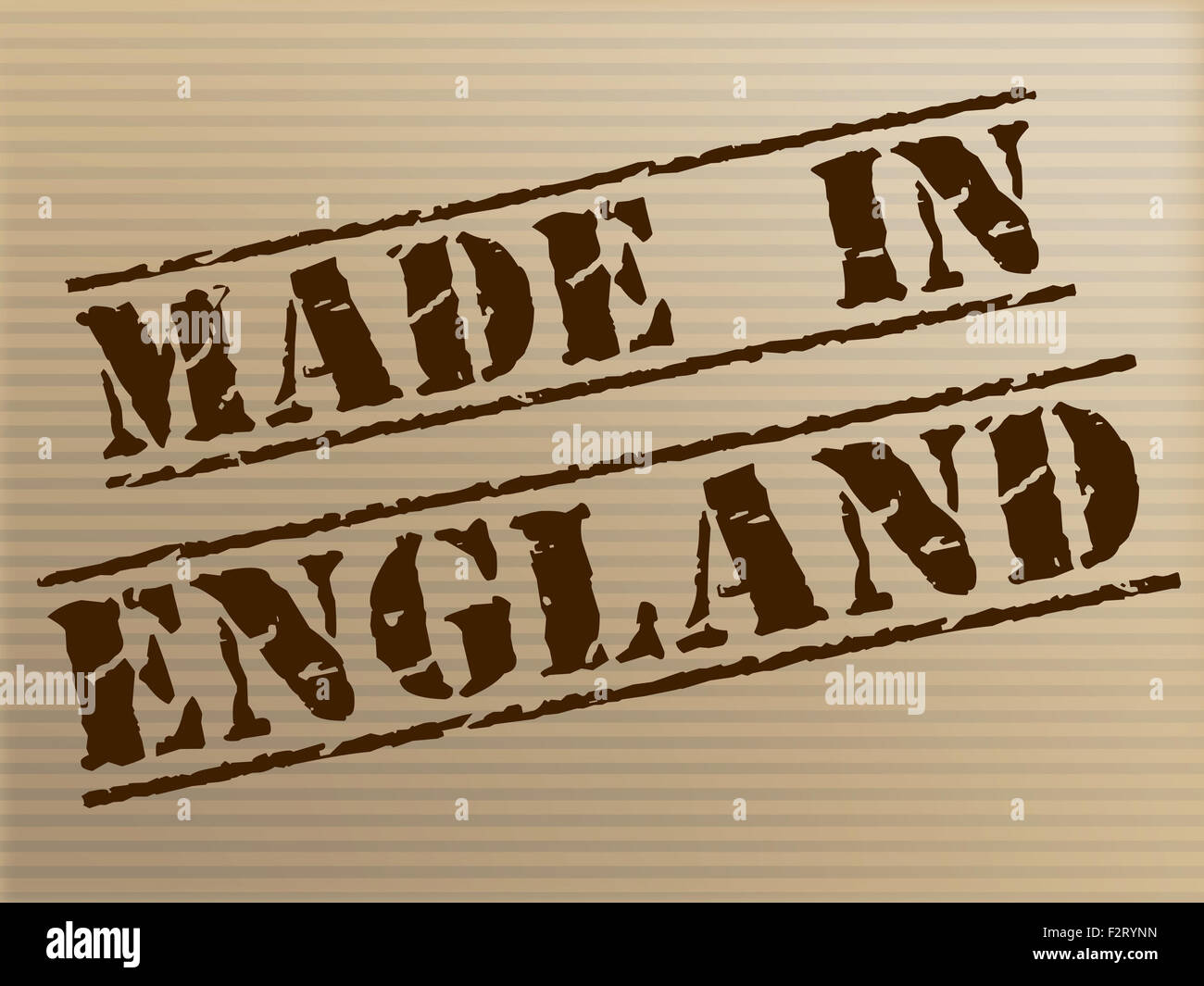 Made In England Indicating United Kingdom And Industrial Stock Photo ...