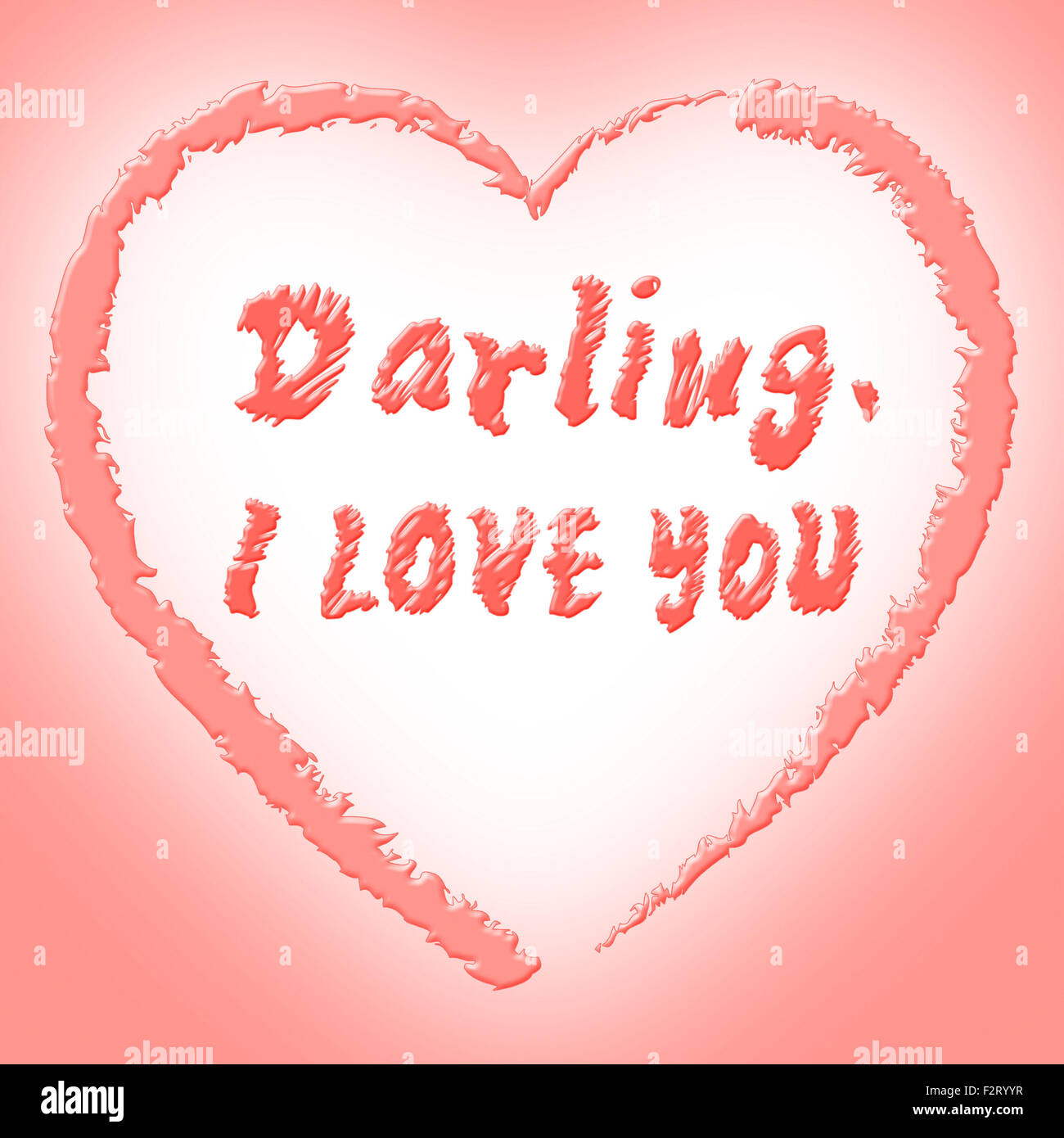 I Love You Indicating Devotion Darling And Compassionate Stock Photo - Alamy