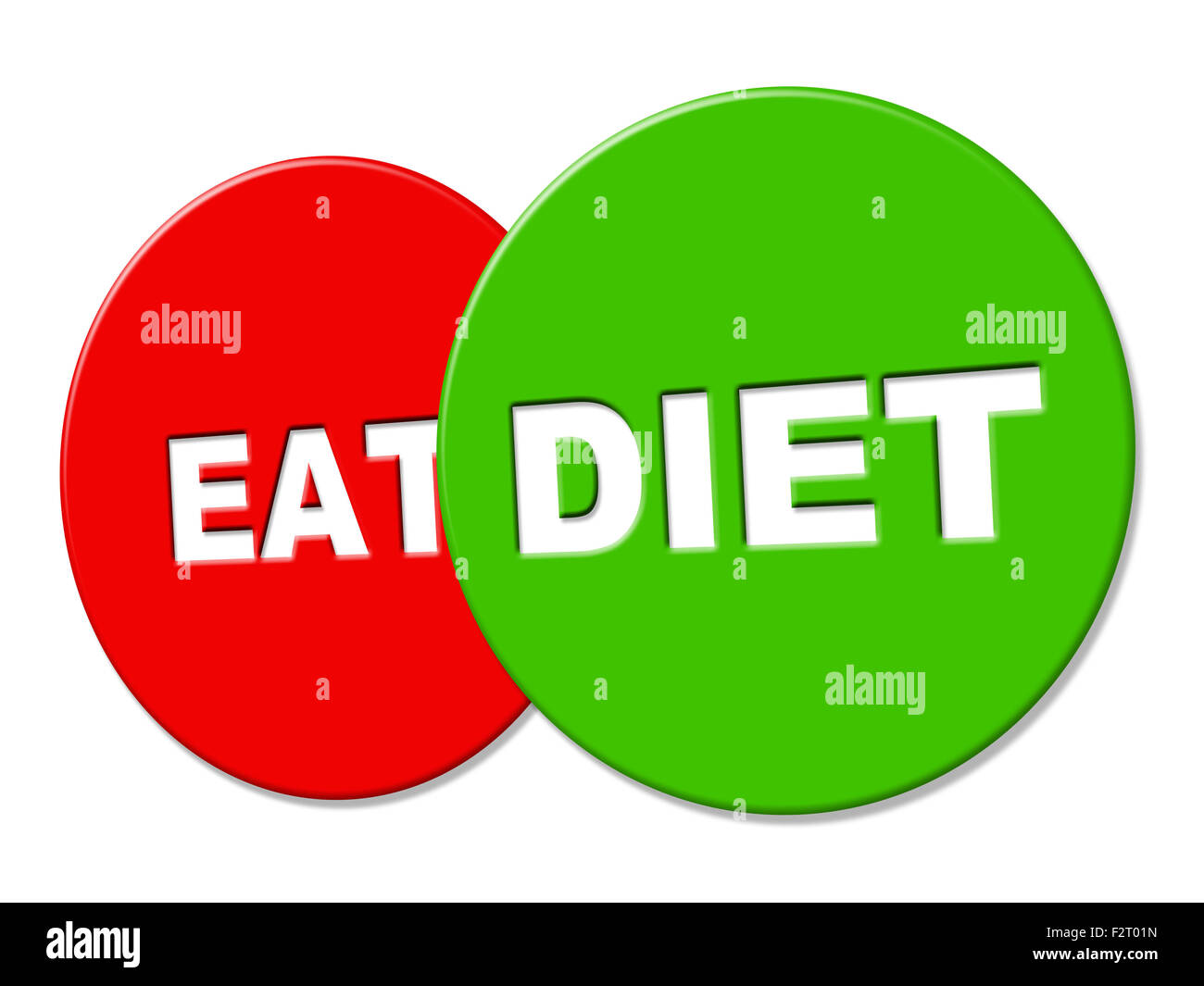 Diet Sign Indicating Lose Weight And Weightloss Stock Photo - Alamy