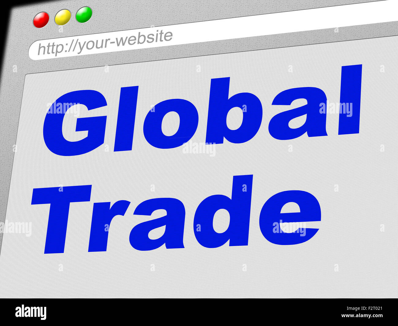 Global Trade Representing Ecommerce Globalize And Commerce Stock Photo ...