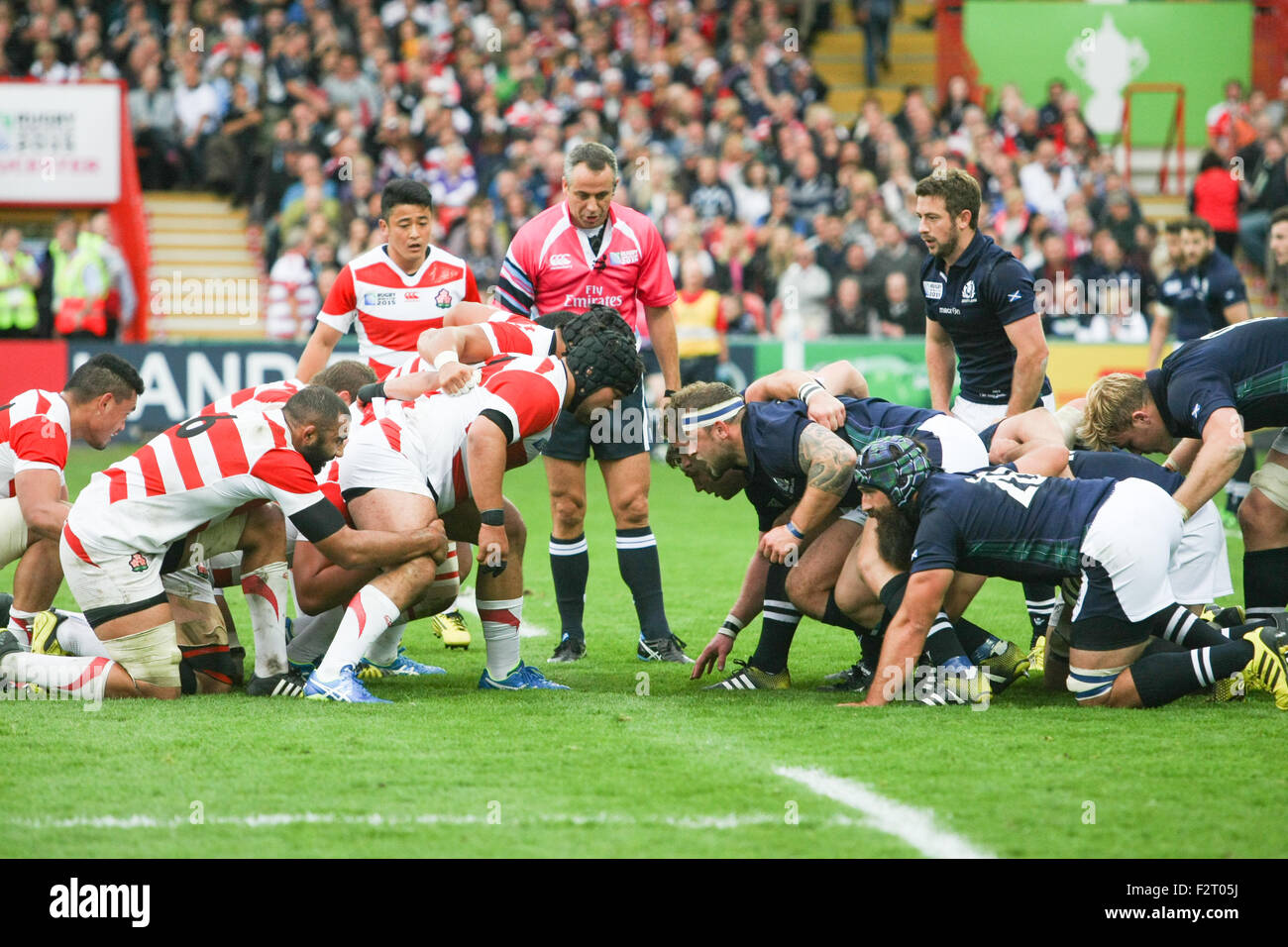 Rugby scotland scrum hi-res stock photography and images - Alamy
