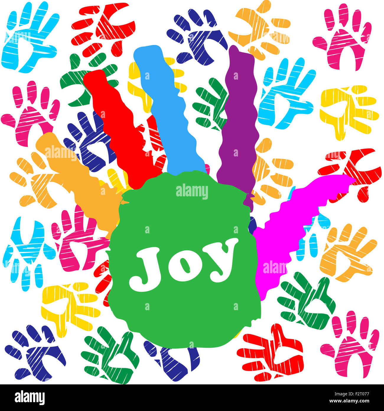 Kids Joy Showing Drawing Colourful And Joyful Stock Photo - Alamy