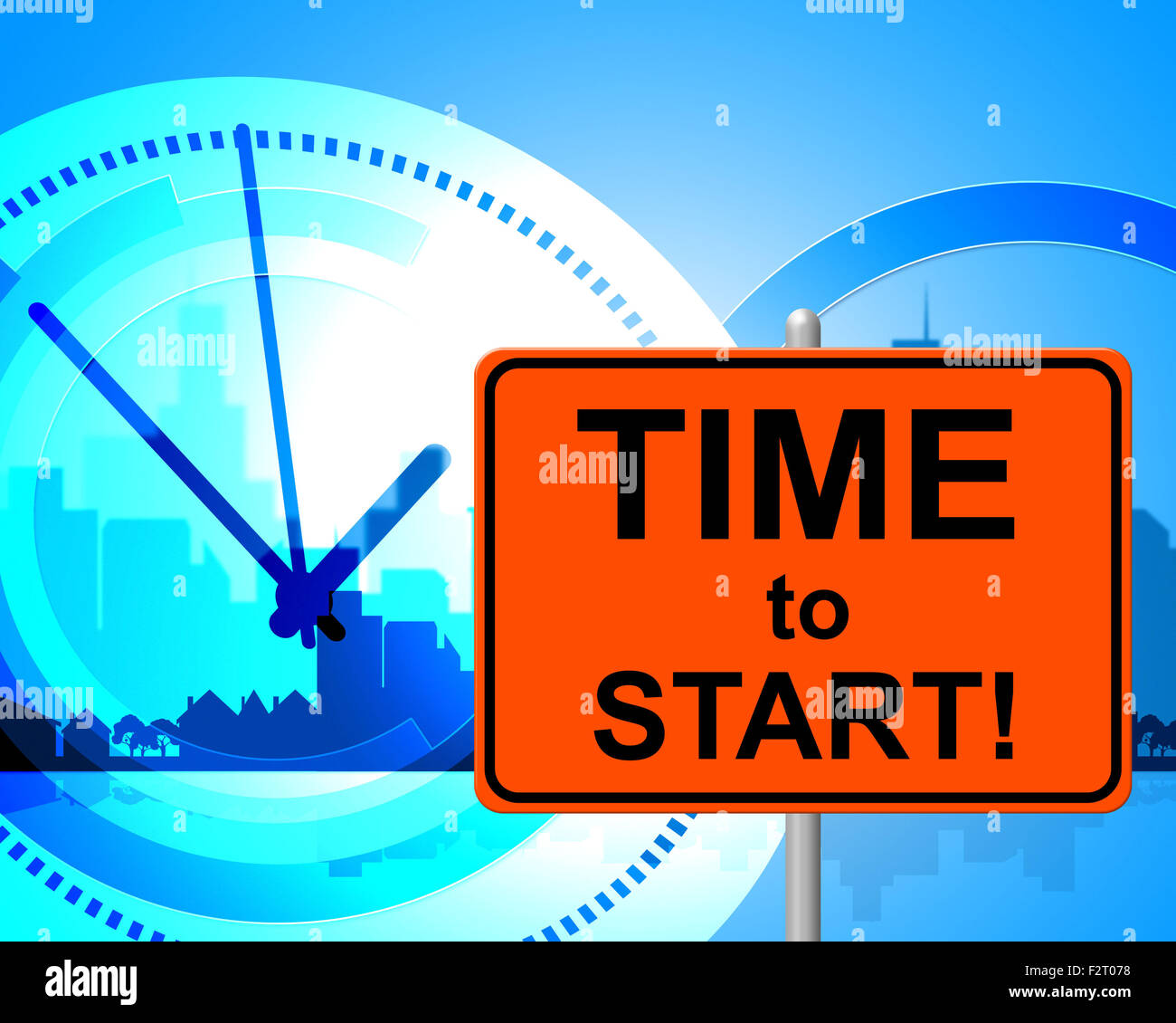 Time To Start Showing At The Moment And Now Stock Photo - Alamy