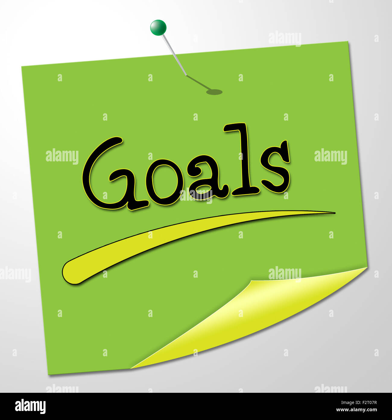 Goals Note Indicating Wishes Inspiration And Target Stock Photo - Alamy