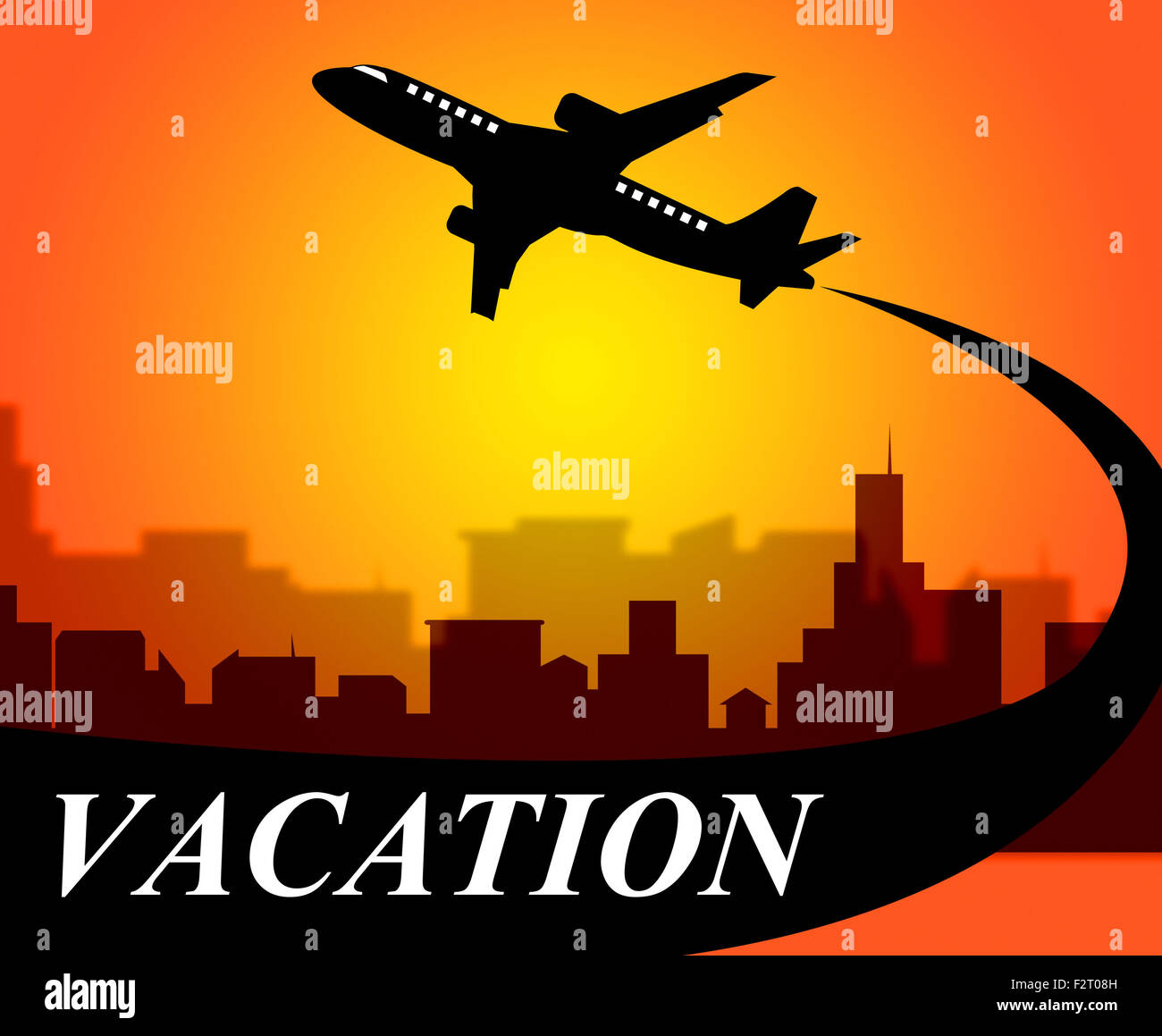 Vacation Flights Representing Time Off And Aviation Stock Photo - Alamy