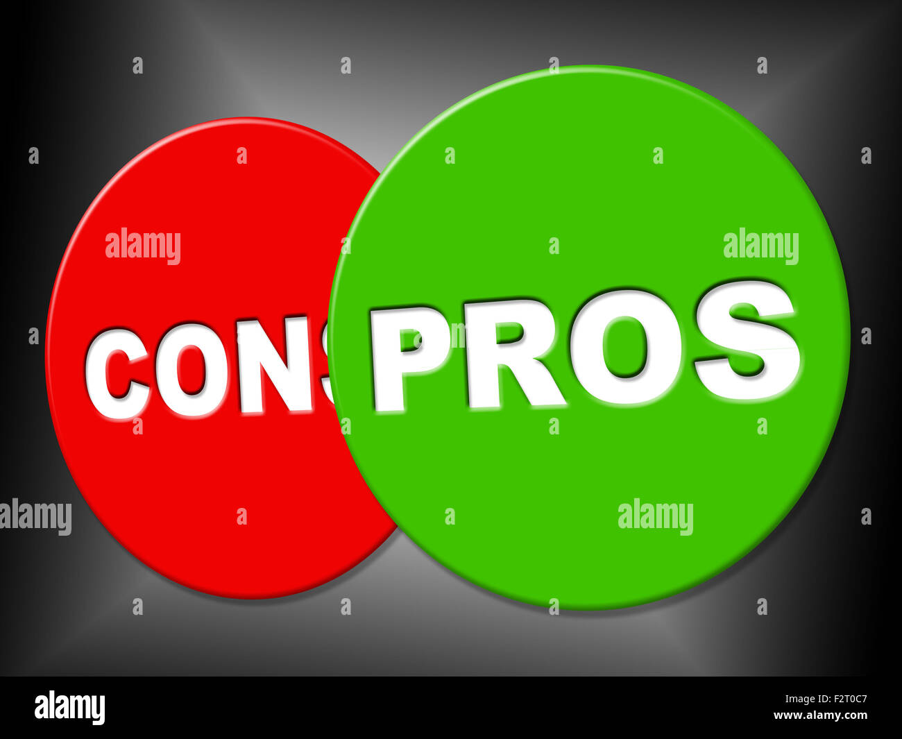 Pros Sign Indicating All Right And Advertisement Stock Photo - Alamy