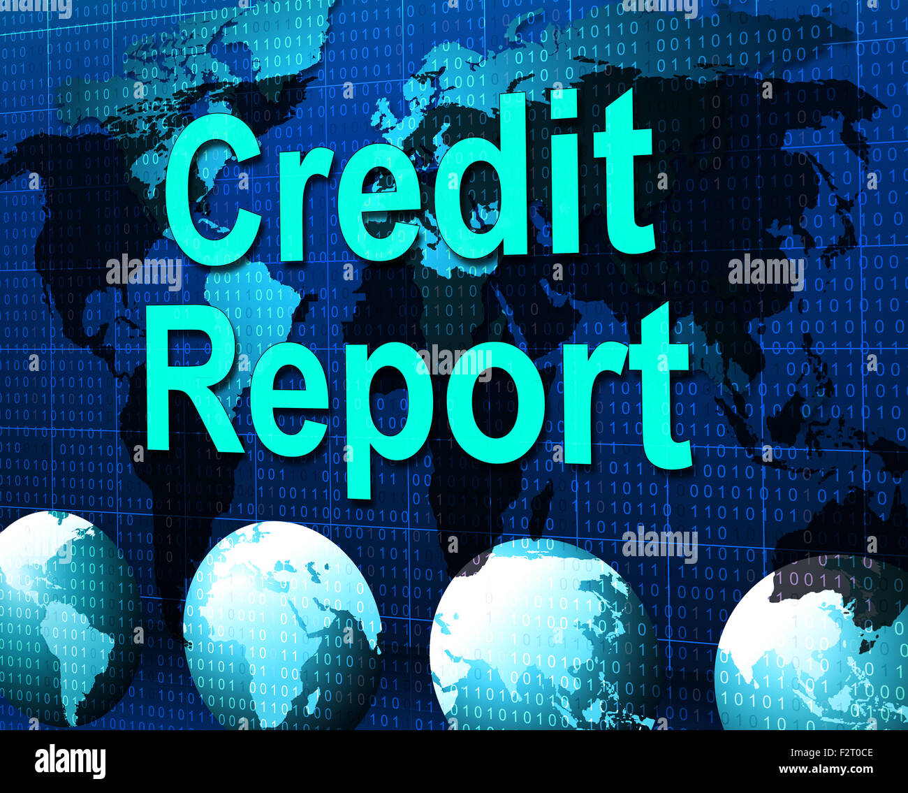 Credit Report Showing Loan Debit And Owed Stock Photo - Alamy