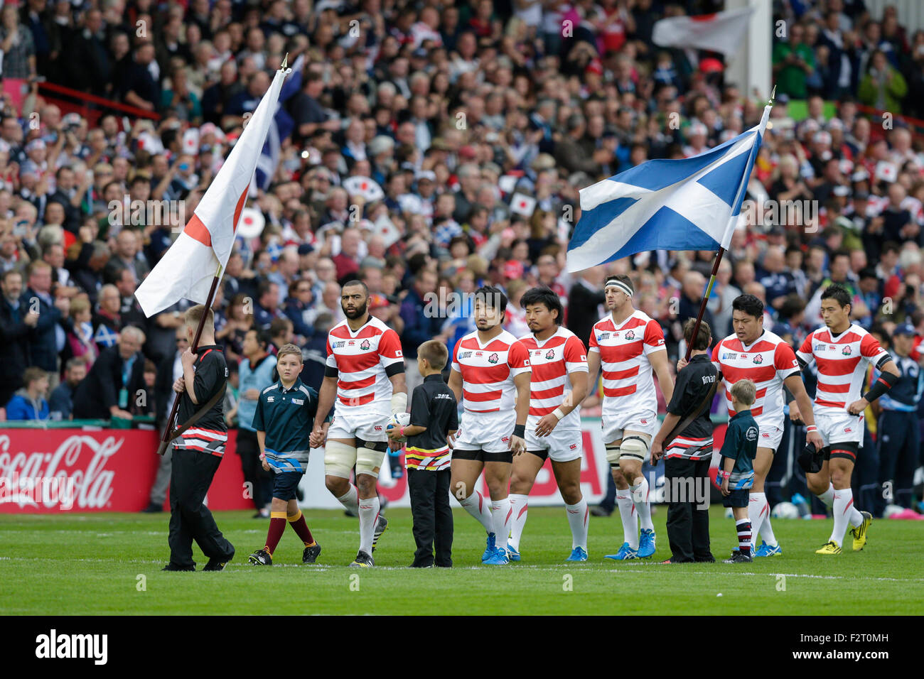 Gloucester, UK. 23rd Sep, 2015. Rugby World Cup. Scotland versus Japan ...