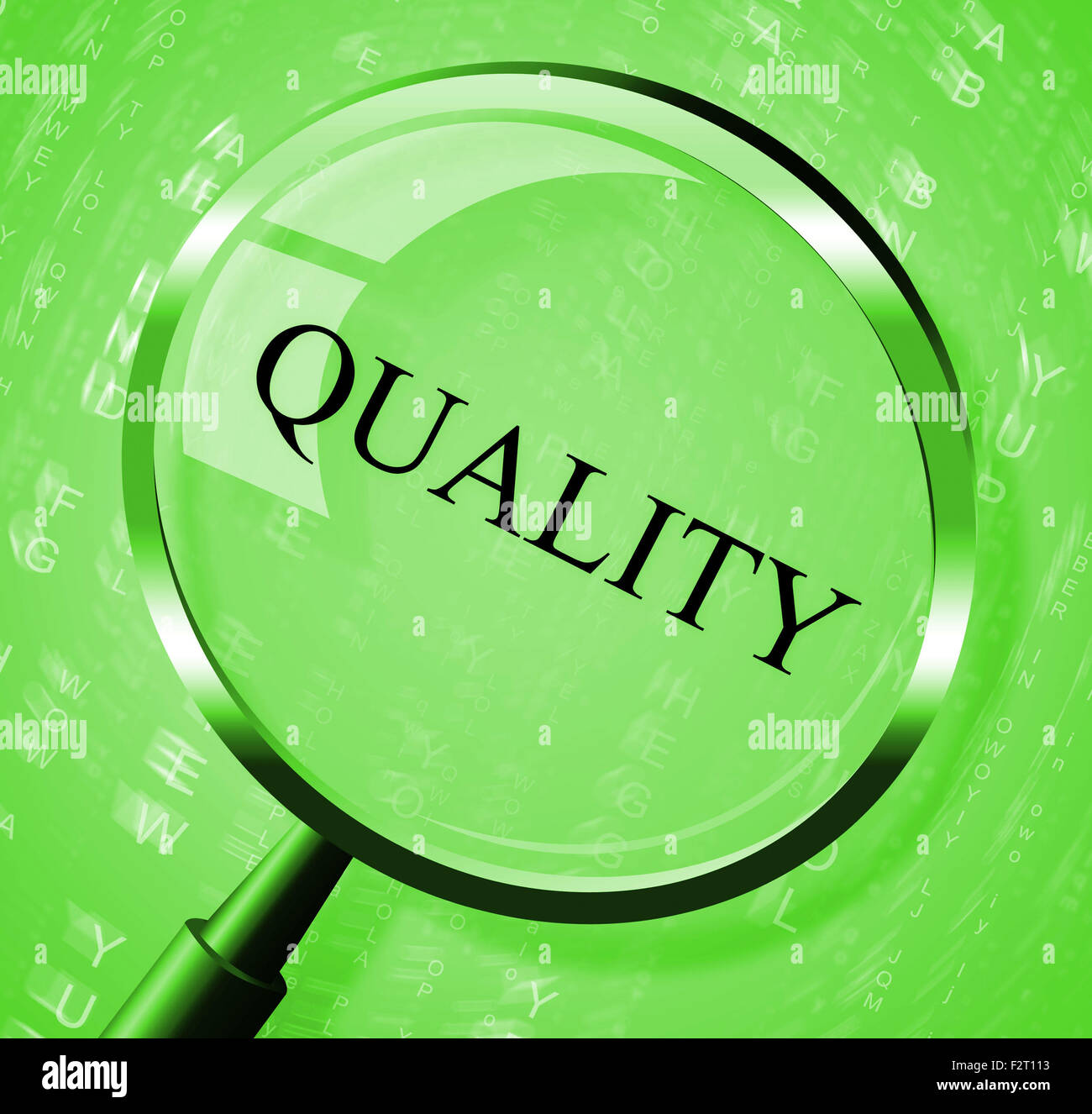 Quality Magnifier Showing Magnification Approval And Satisfaction Stock ...