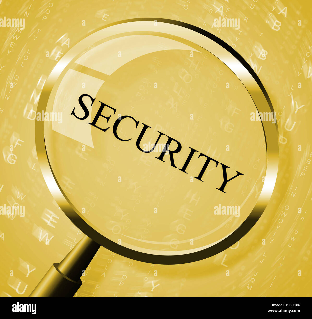 Security Magnifier Representing Encryption Search And Magnify Stock Photo - Alamy