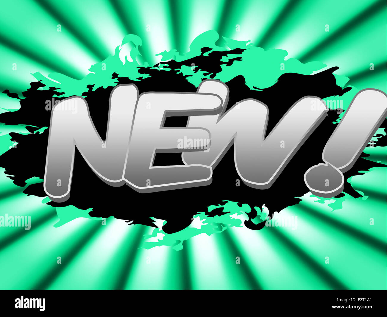 New Sign Meaning Up To Date And Newly Arrived Stock Photo - Alamy