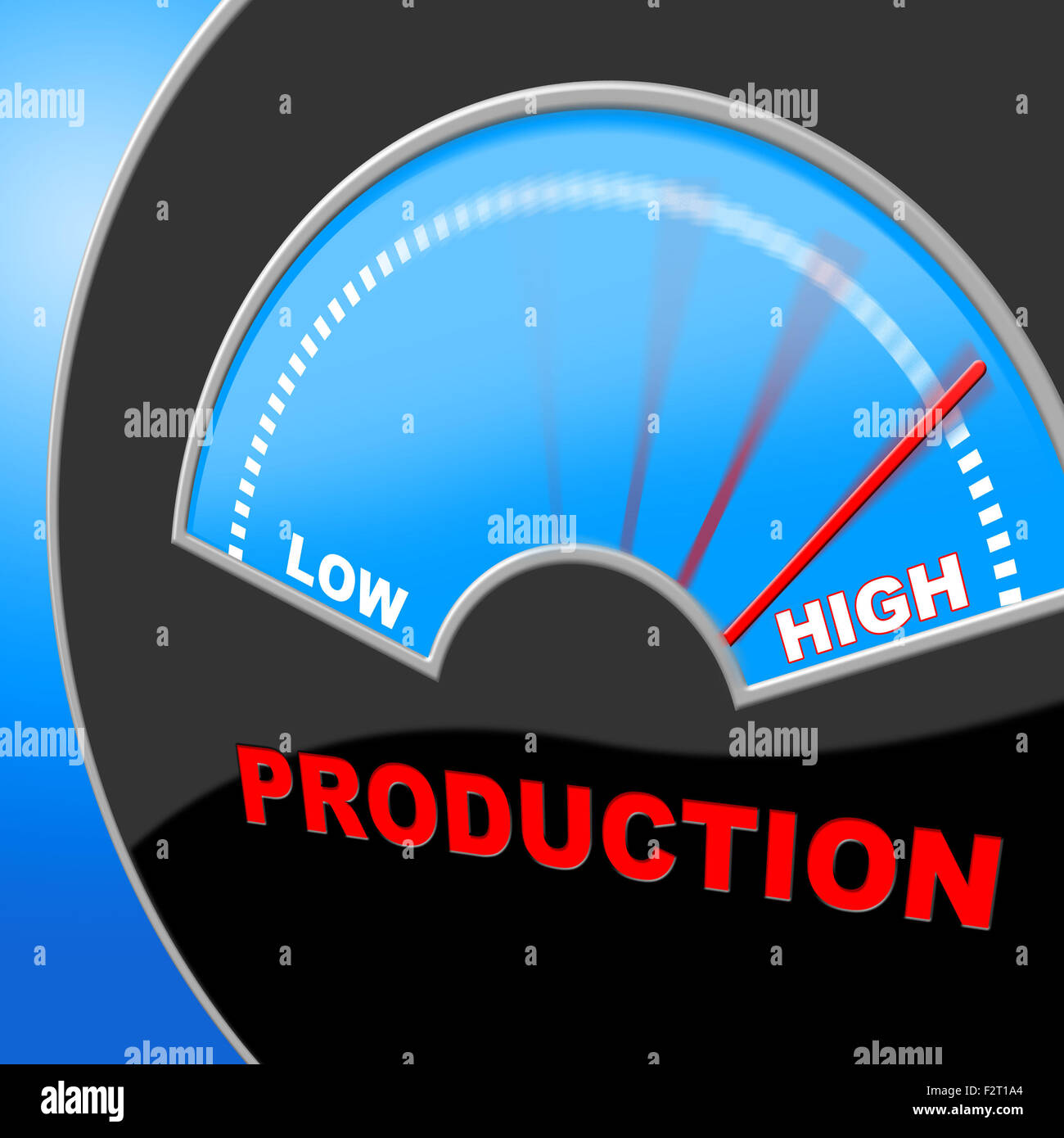 High Production Meaning Made In And Industry Stock Photo - Alamy