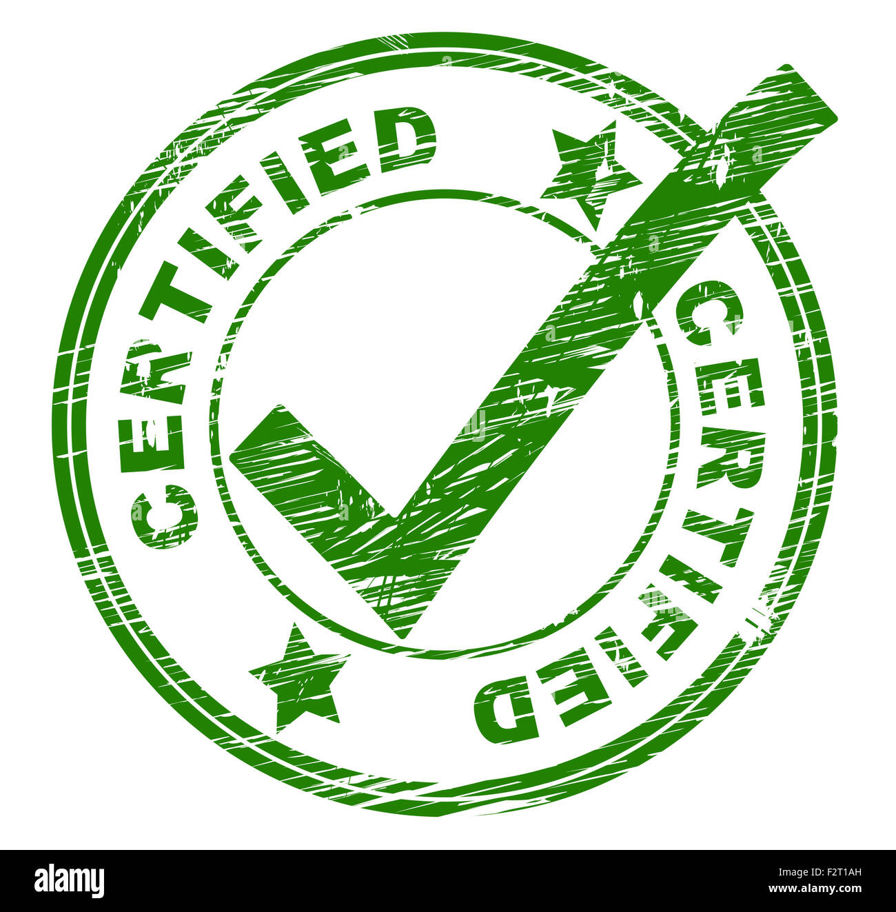 Certified Stamp Showing Mark Attest And Print Stock Photo - Alamy