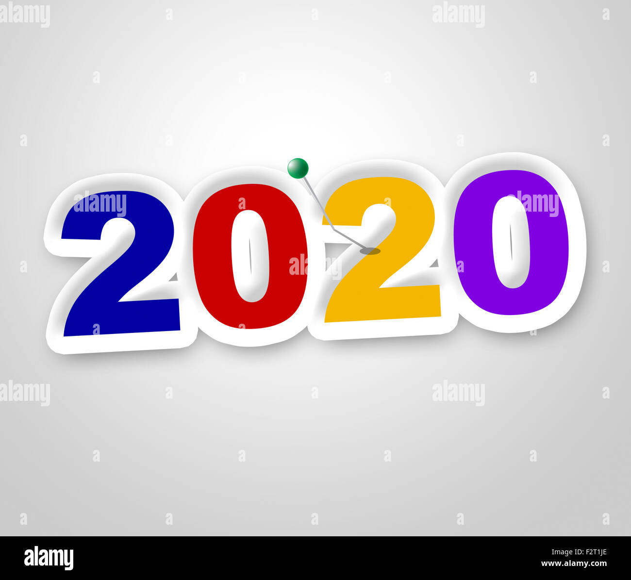 New Year Meaning Two Thosand Twenty And Annual Stock Photo - Alamy