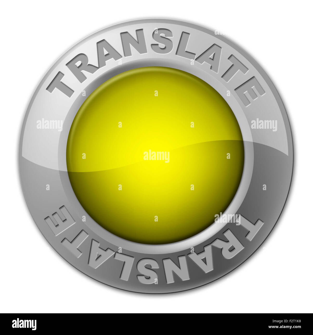 Translate Button Indicating Multi-Lingual Translator And Language Stock ...