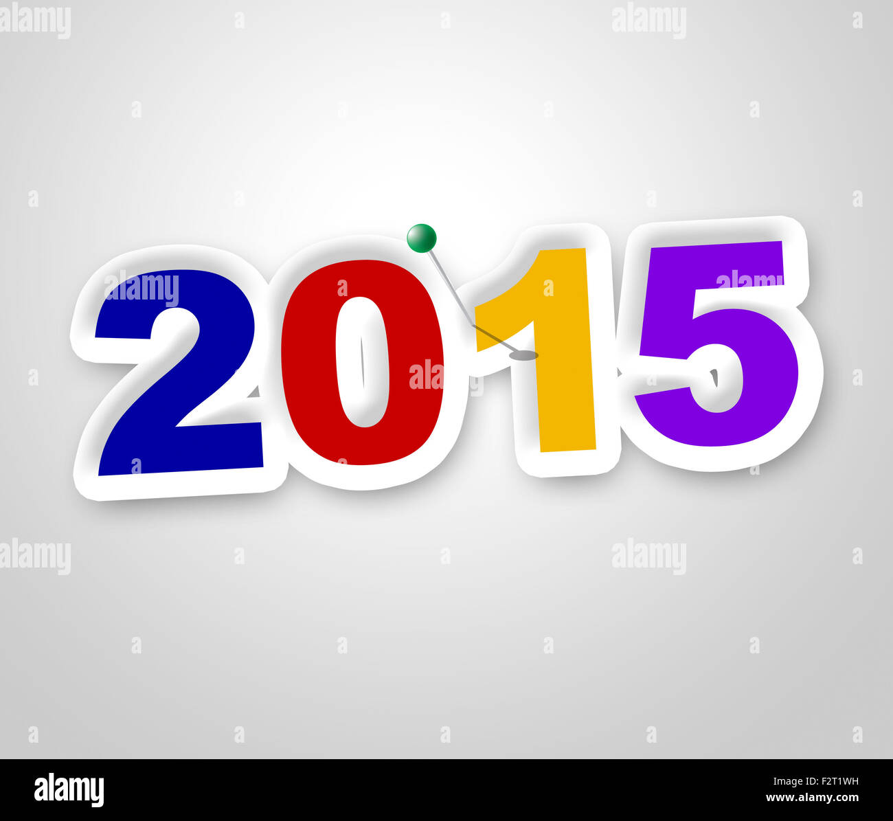New Year Showing Two Thosand Fifteen And Celebrate Stock Photo - Alamy