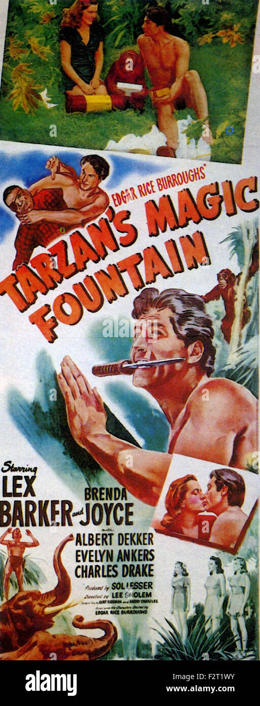 Tarzan's Magic Fountain - Movie Poster Stock Photo - Alamy