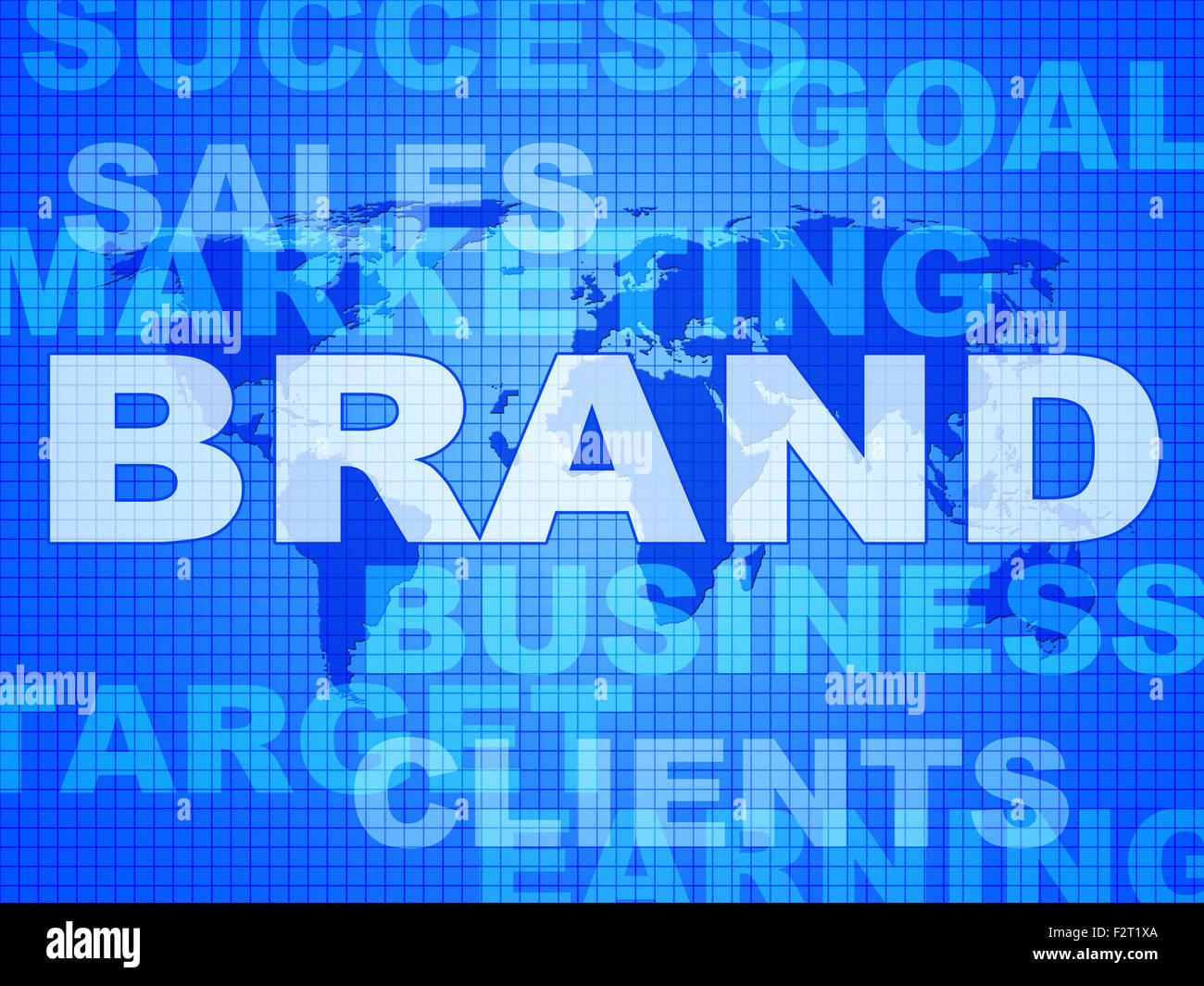 Brand Words Representing Company Identity And Corporate Stock Photo - Alamy
