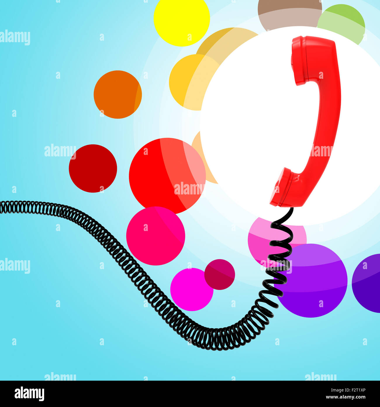 Phone Call Showing Knowledge Solution And Helped Stock Photo - Alamy