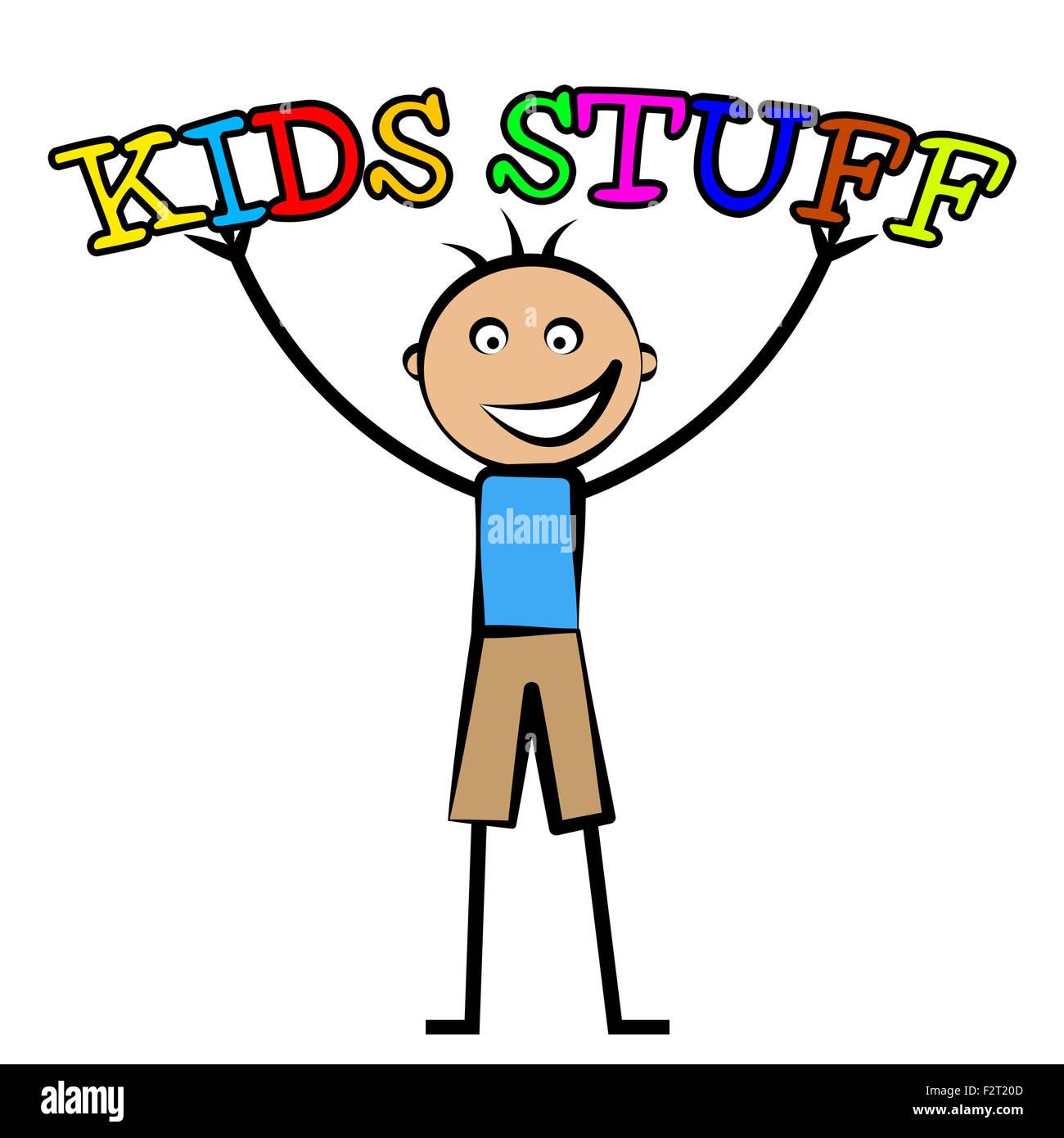 Kids Stuff Meaning Free Time And Play Stock Photo - Alamy