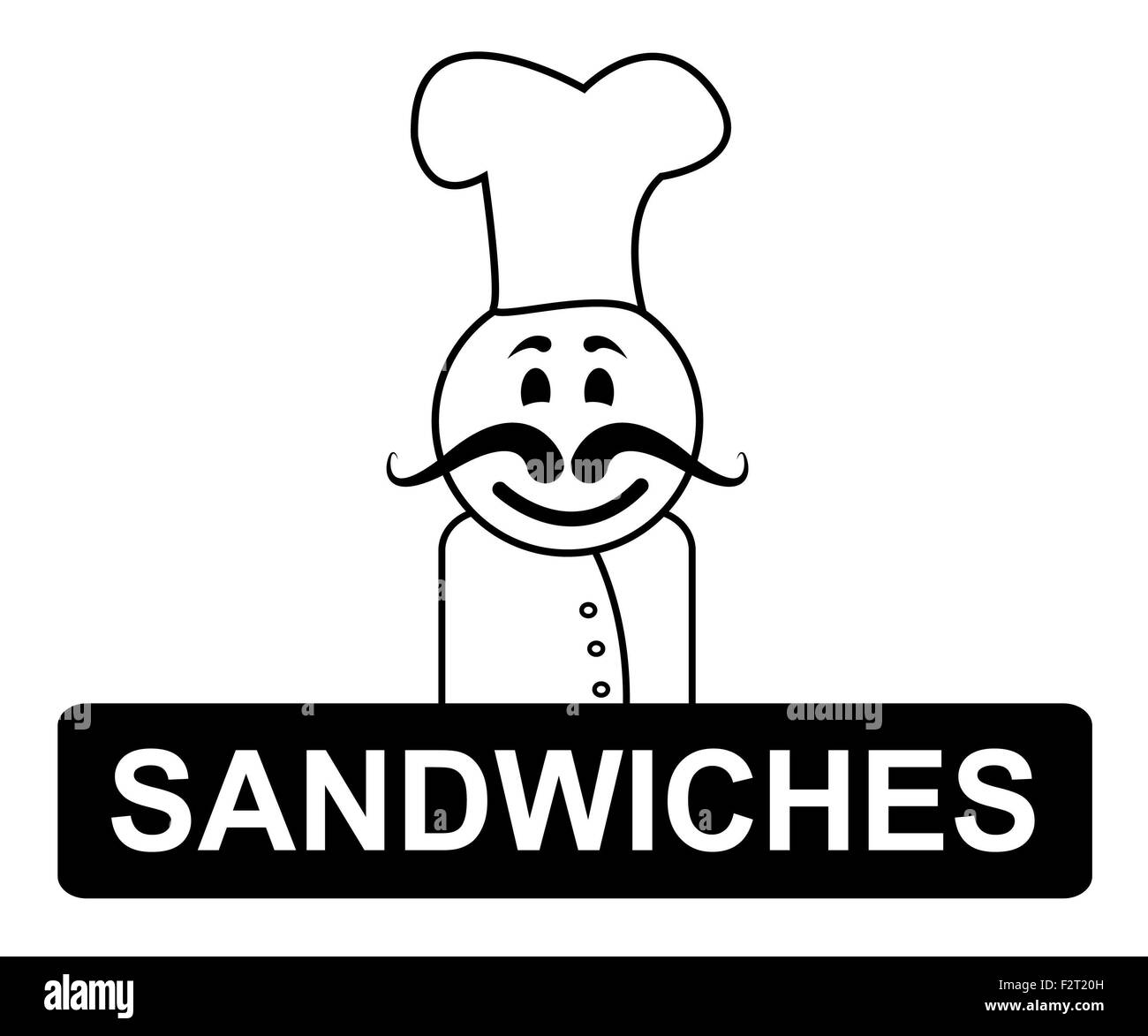 Sandwiches Chef Showing Cooking In Kitchen And Fast Food Stock Photo ...