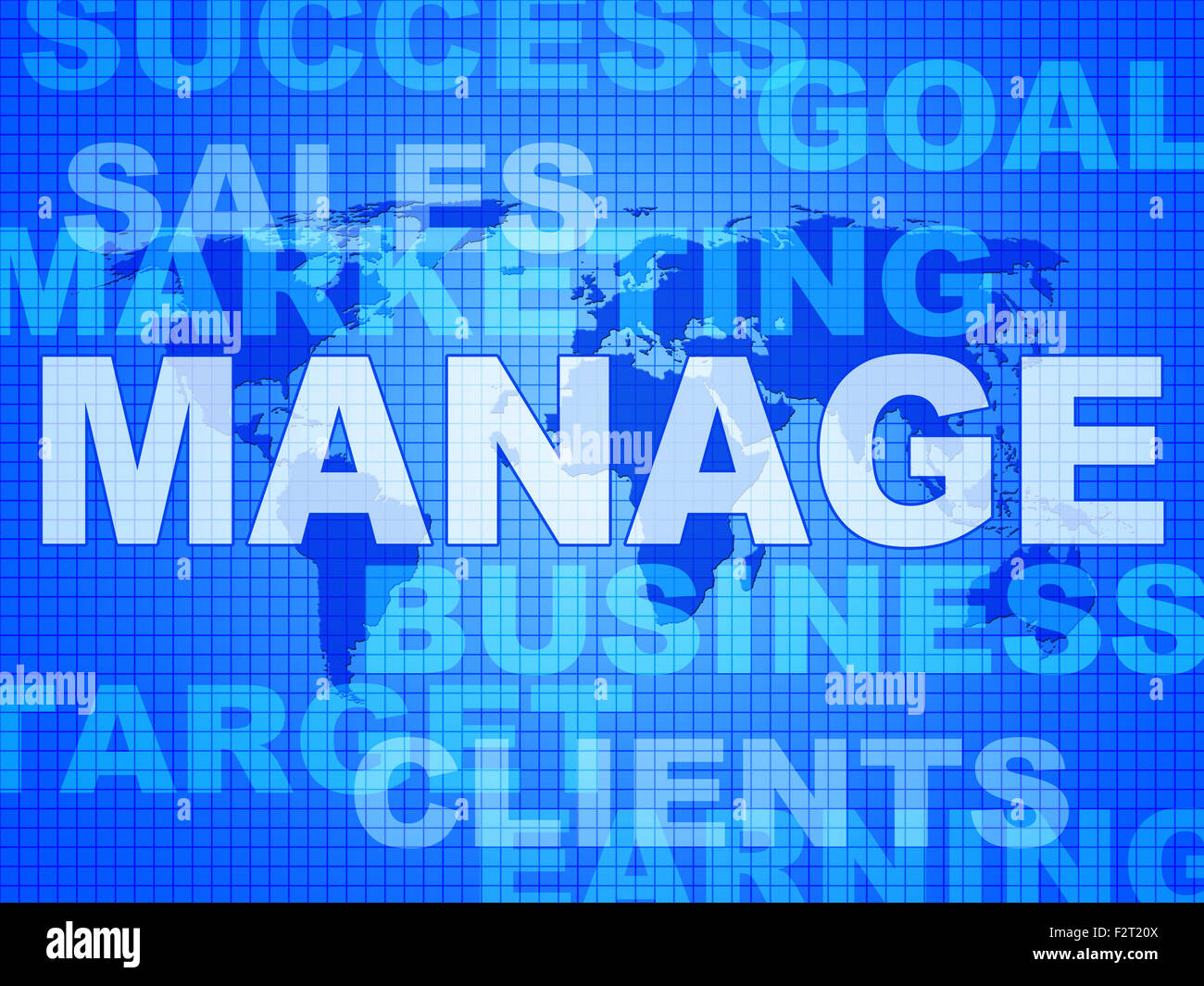 Manage Words Showing Directors Boss And Directorate Stock Photo - Alamy