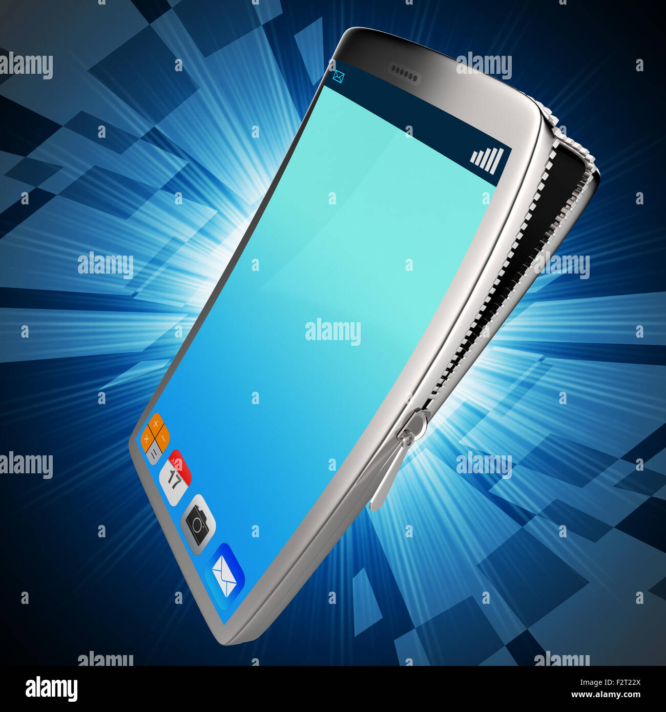 Mobile Phone Showing Communication Telephone And Discussion Stock Photo ...