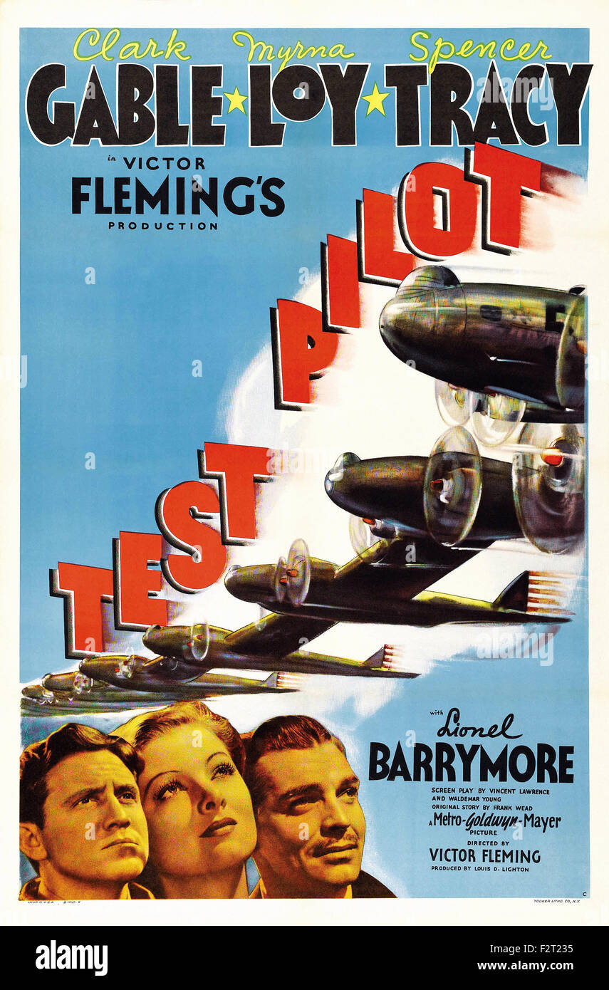 Test Pilot - Movie Poster Stock Photo - Alamy