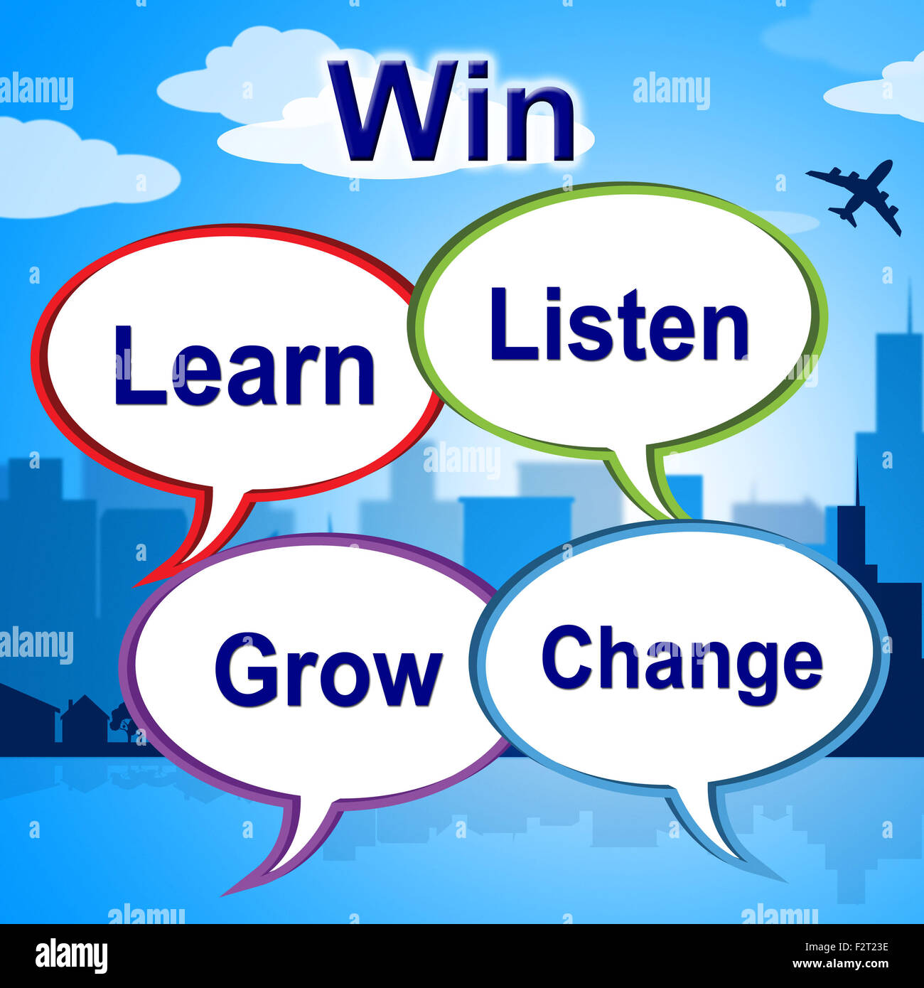Win Words Indicating Succeed Champion And Triumphant Stock Photo - Alamy
