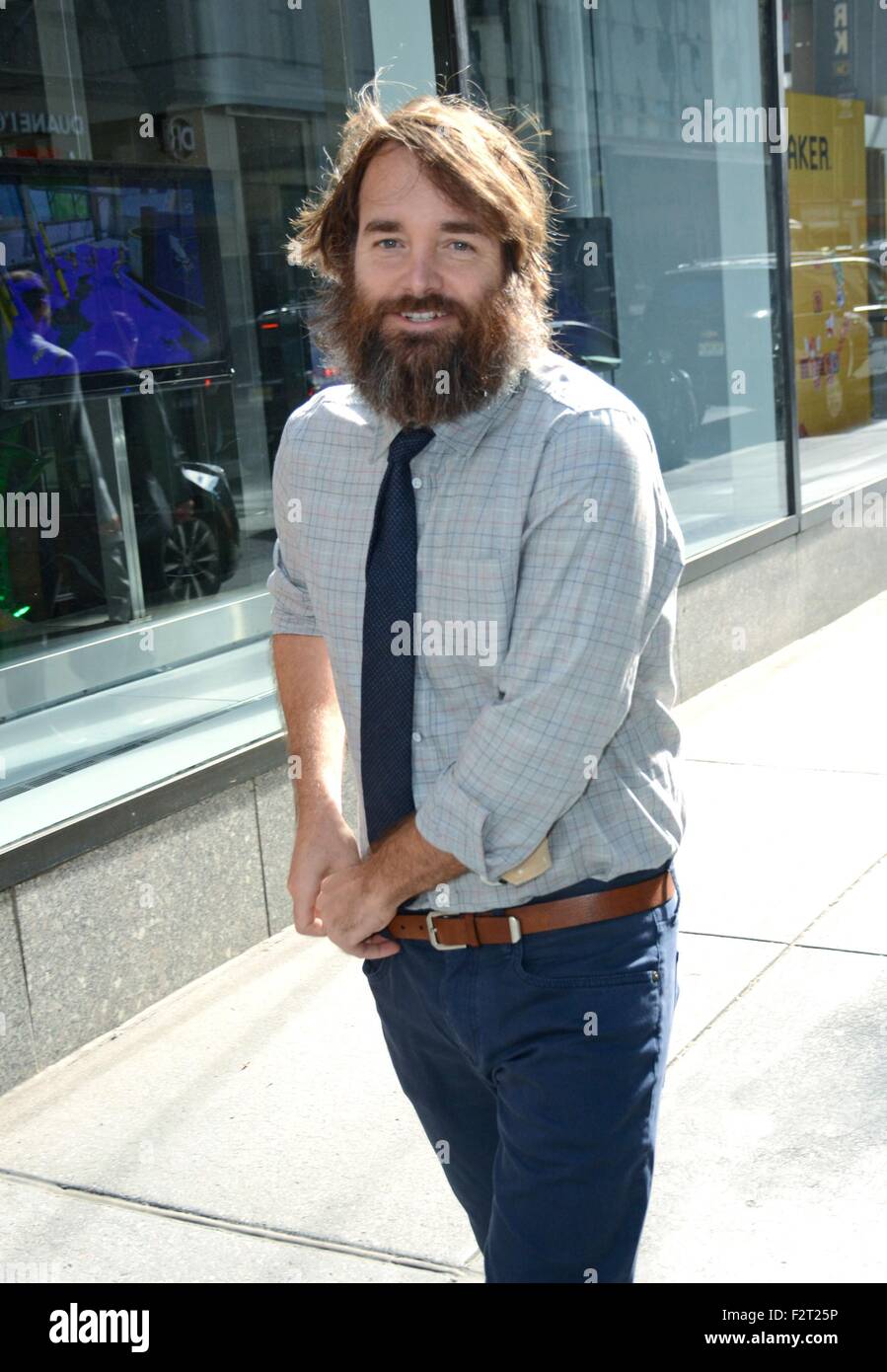 New York, NY, USA. 23rd Sep, 2015. Will Forte at the Today Show out and ...
