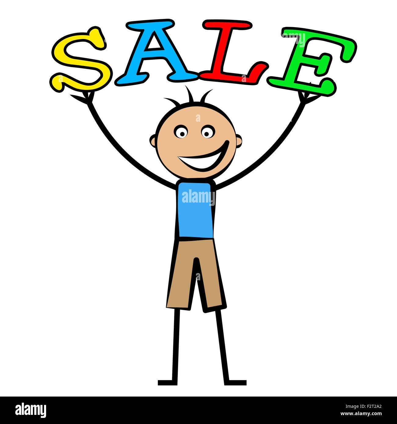 Boys Sale Meaning Promotional Toddlers And Kid Stock Photo - Alamy
