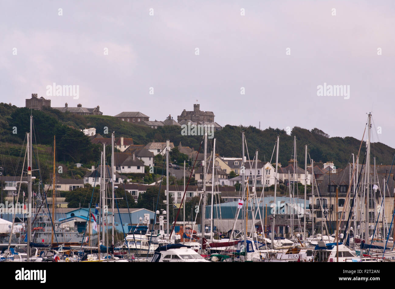 The Coastal Town Of Falmouth Cornwall England UK Stock Photo - Alamy