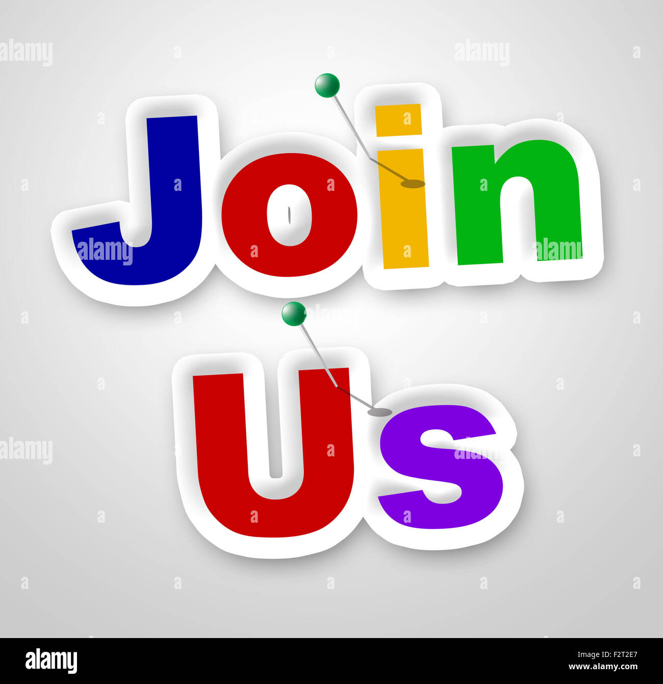 Join Us Sign Meaning Subscription Subscribe And Register Stock Photo ...