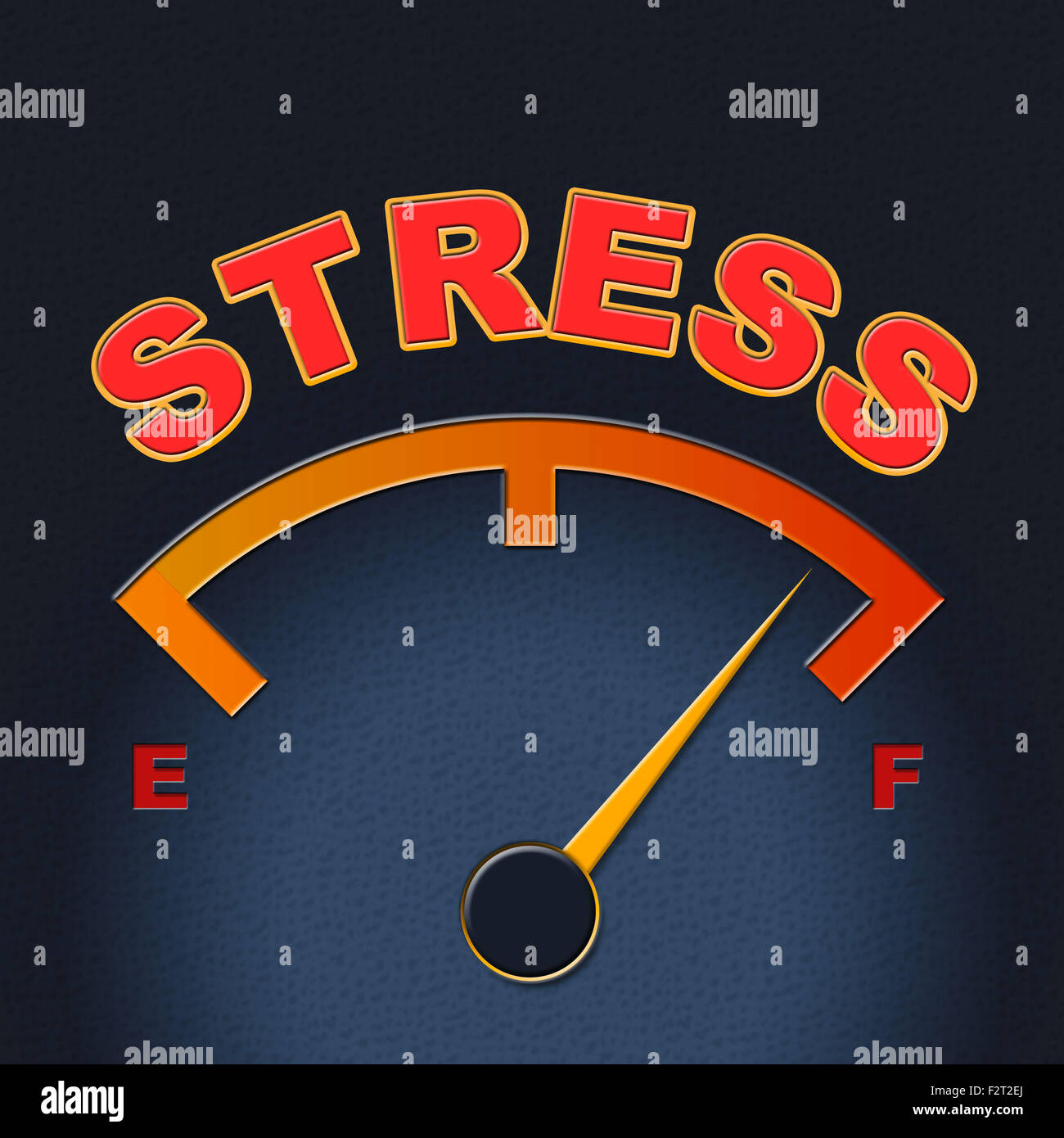 Stress Gauge Showing Measure Tension And Display Stock Photo - Alamy
