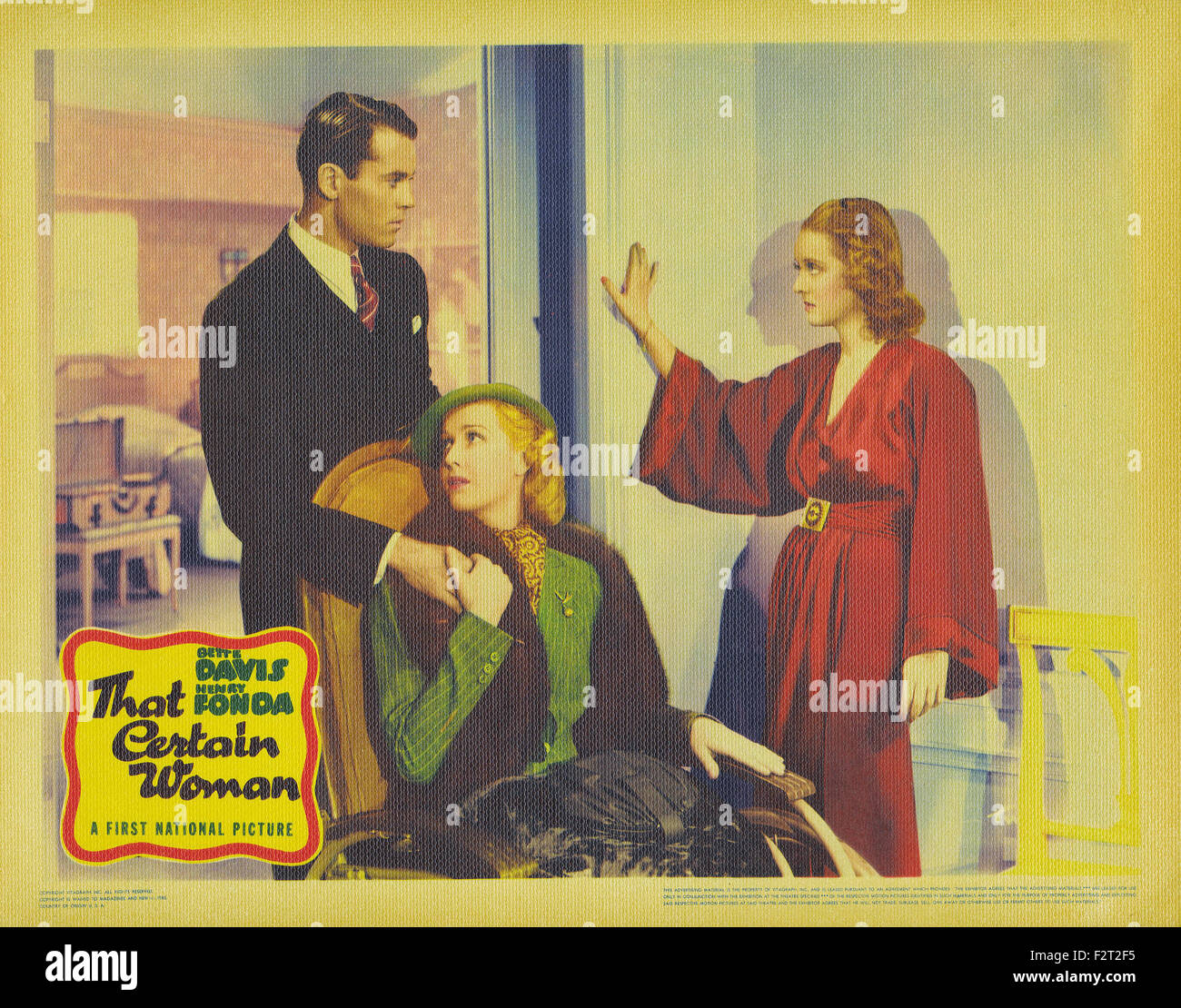 That Certain Woman - Movie Poster Stock Photo - Alamy