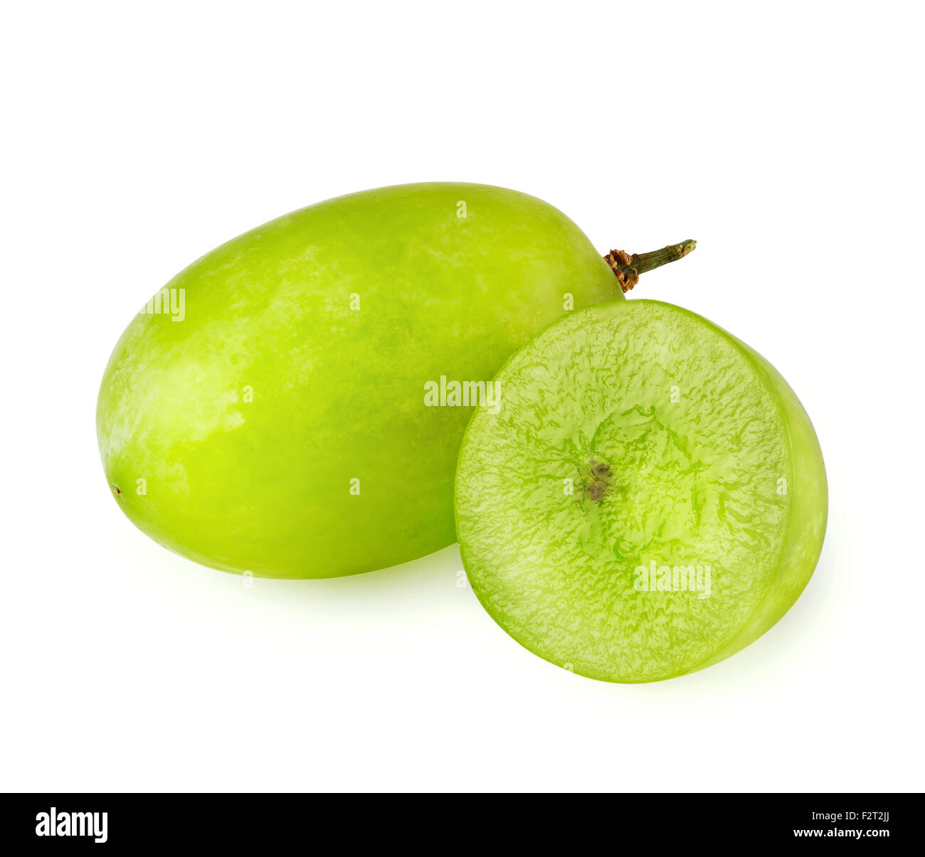 Cut and whole grape isolated on a white background Stock Photo - Alamy