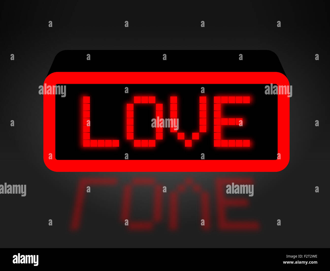 Love Neon Sign Indicating Boyfriend Display And Fondness Stock Photo ...