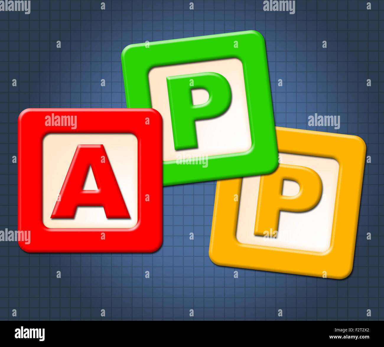 Apps kids blocks hi-res stock photography and images - Alamy